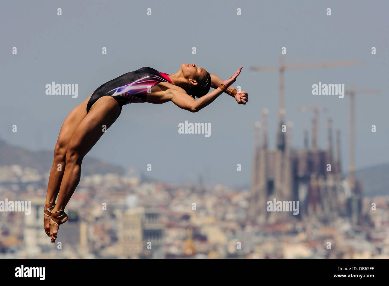Barcelona, Spain. 24th July, 2013. Pamg Pandelela Rinong of Malaysia ...