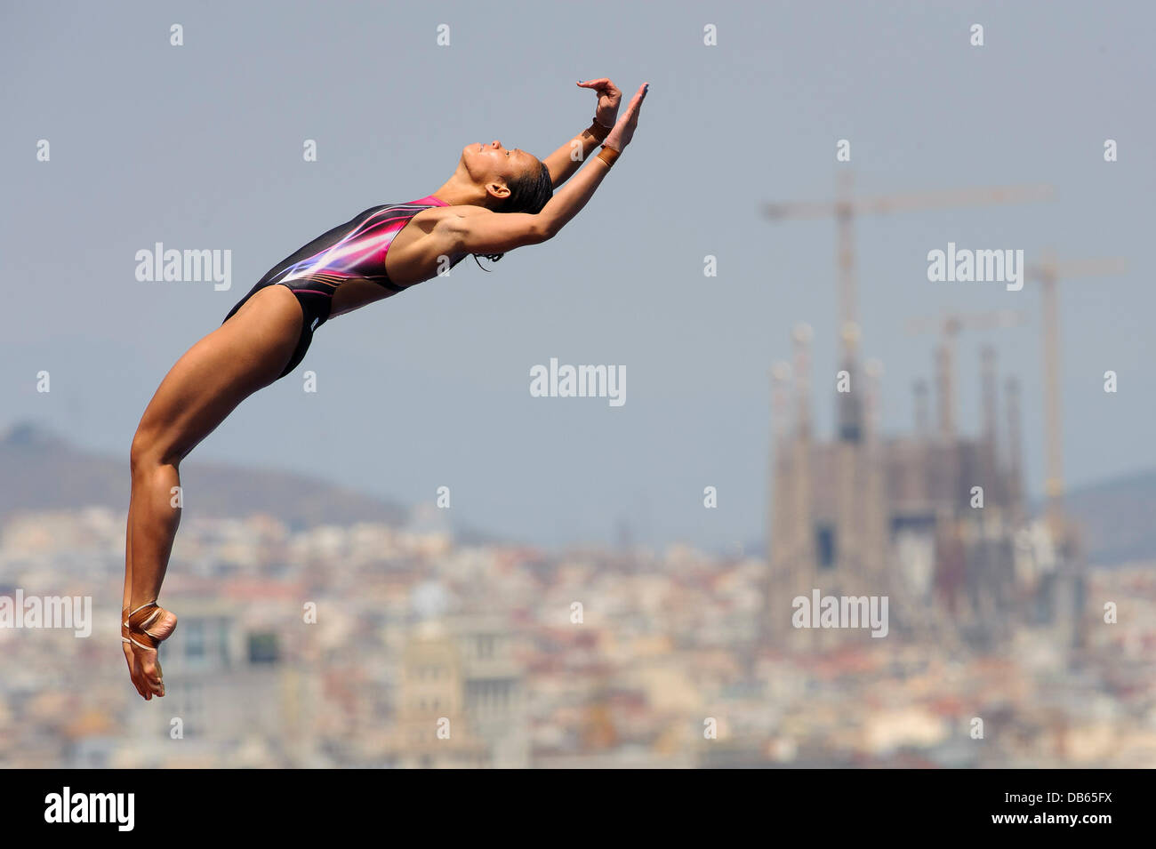 Barcelona, Spain. 24th July, 2013. Pamg Pandelela Rinong of Malaysia ...