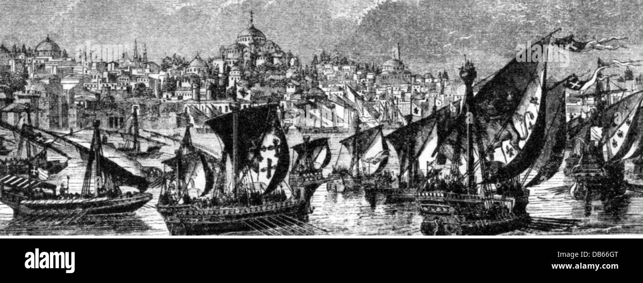 Siege of constantinople fourth crusade hi-res stock photography and ...