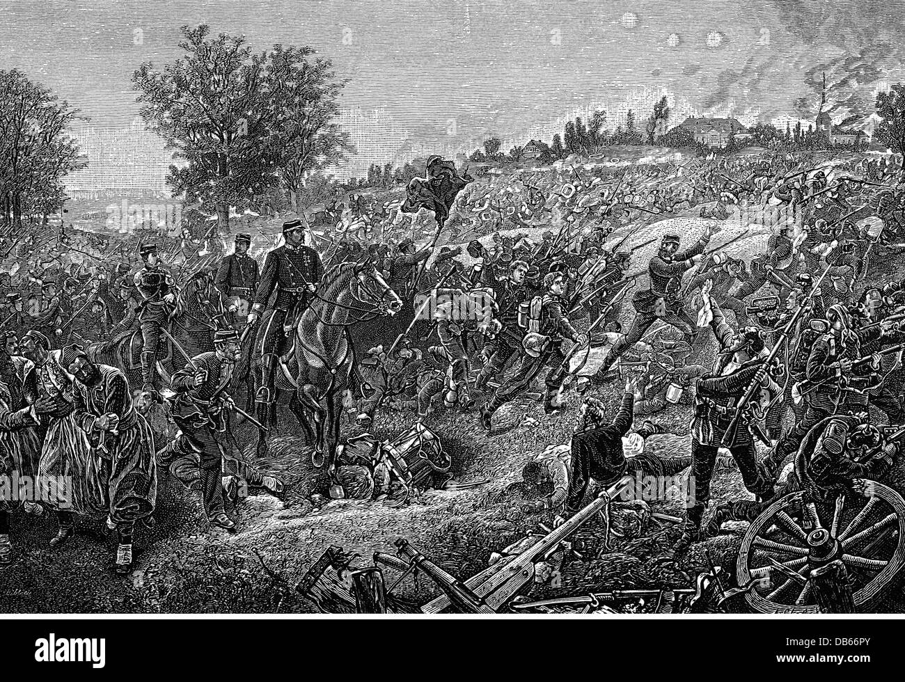 events, Franco-Prussia War 1870 - 1871, Battle of Woerth, 6.8.1870 ...