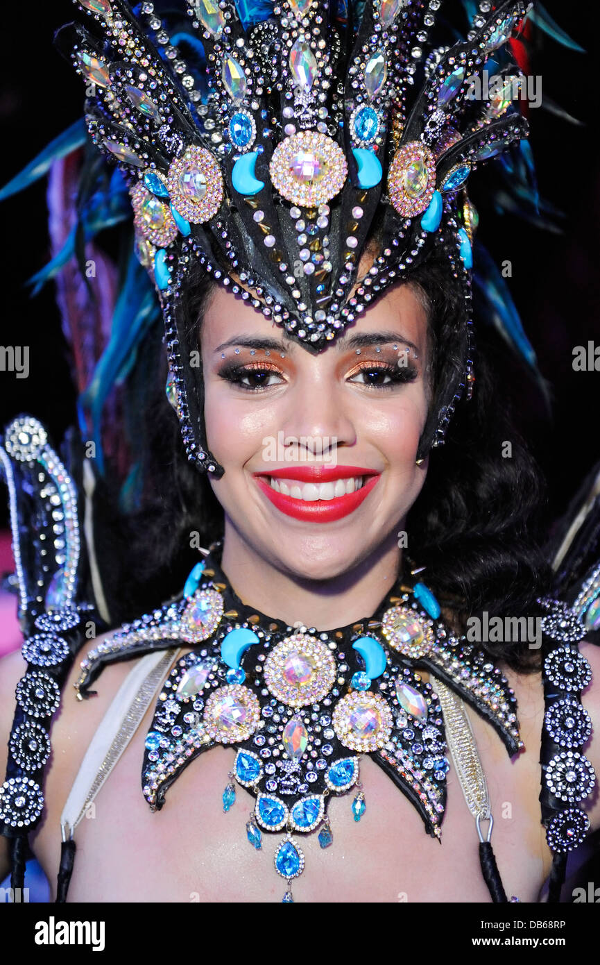 Yazzmin Newall winner of the Carnival Queen Competition in Liverpool ...