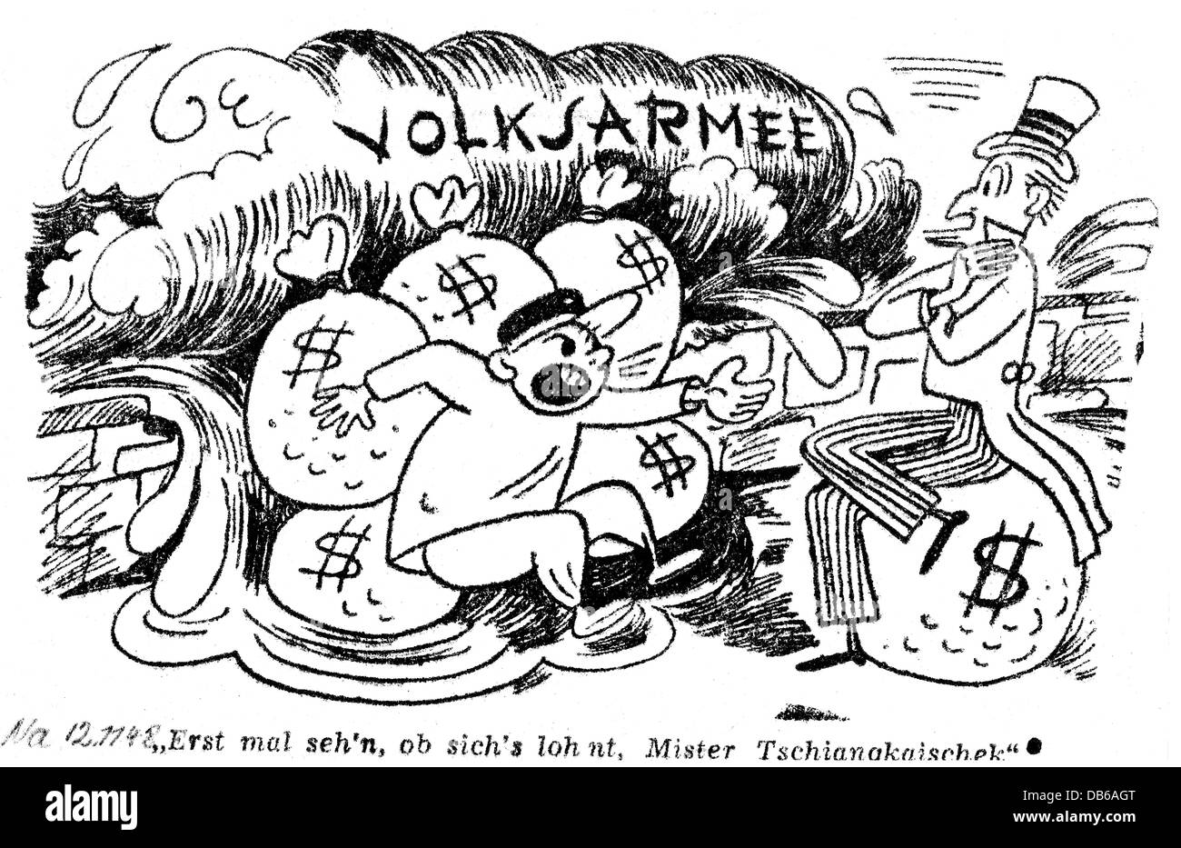 Chinese Civil War Political Cartoon
