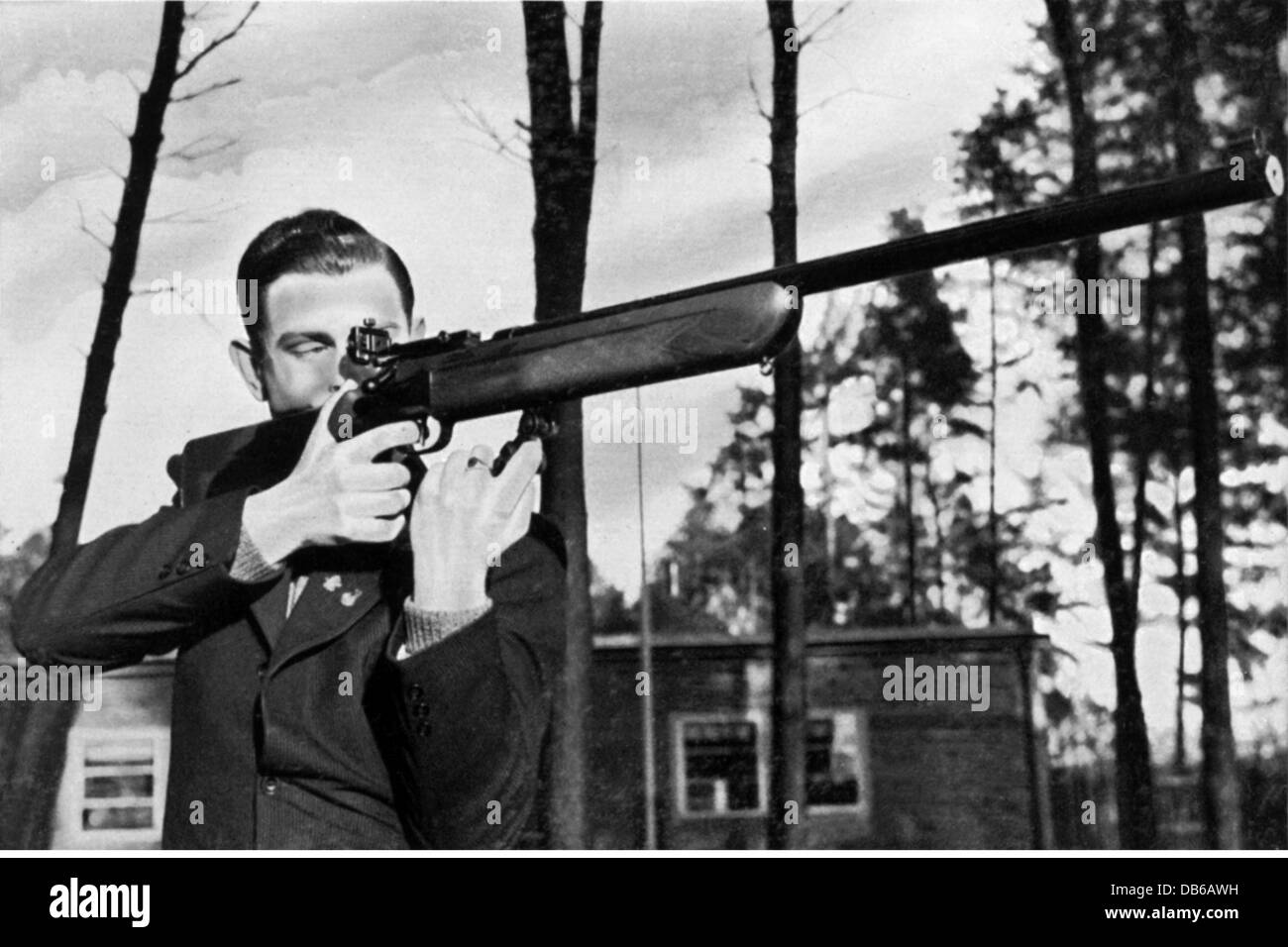 sports, shooting, small bore rifle, German rifleman Erich Hotopf, 1936 ...