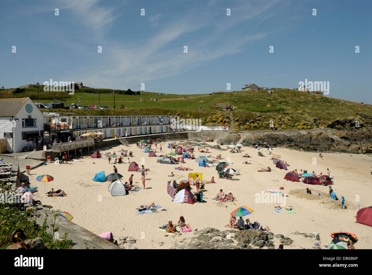 Sun Sand and sea at St Ives Cornwall Stock Photo - Alamy