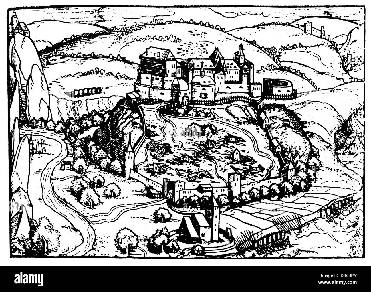geography / travel, Germany, Bad Muenster am Stein-Ebernburg, castles ...