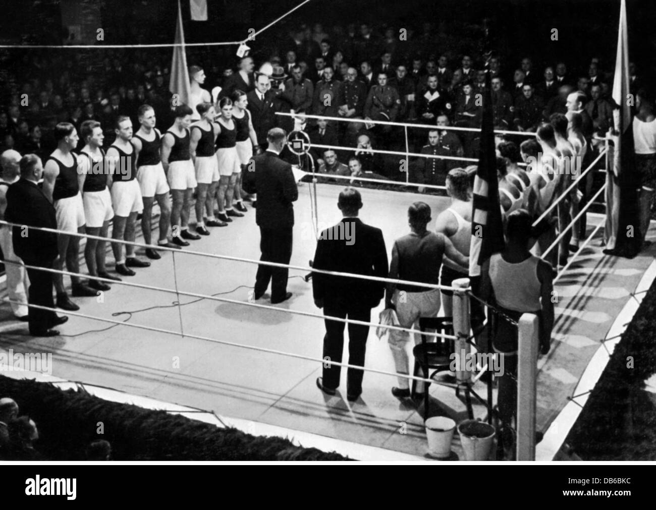 sports, boxing, competition Germany versus Poland, Essen, 1936 ...