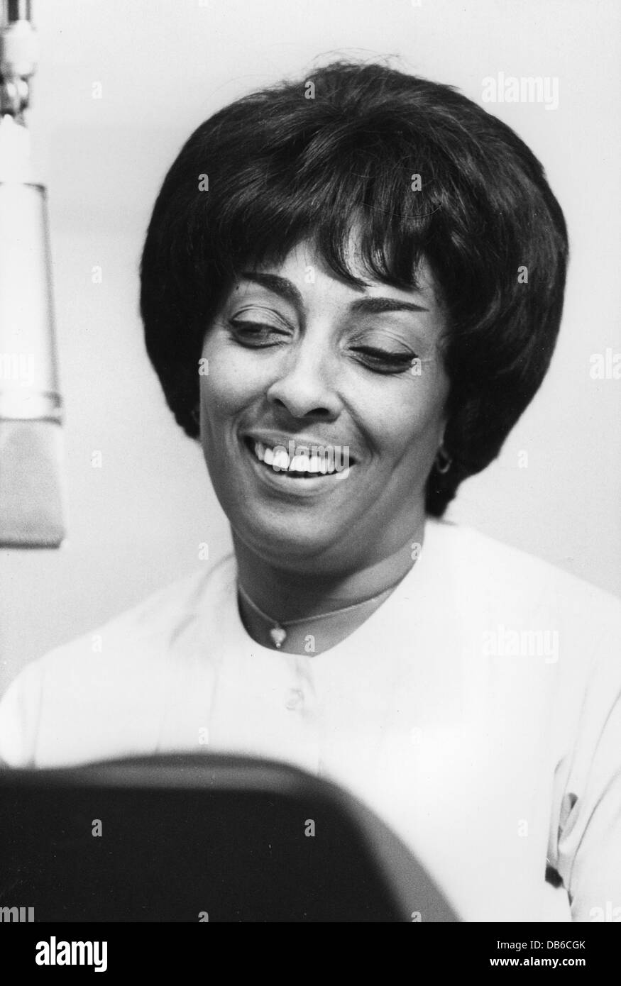 CARMEN McRAE (1920-1994) Promotional photo of US jazz singer Stock ...