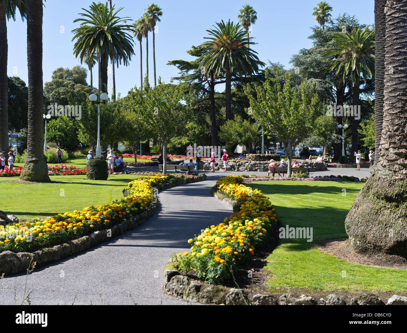 dh Clive Square NAPIER NEW ZEALAND People sitting walking around ...