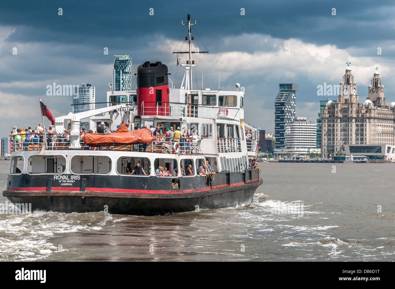 The river Mersey ferry Royal Iris seen from Woodside in Birkenhead with ...