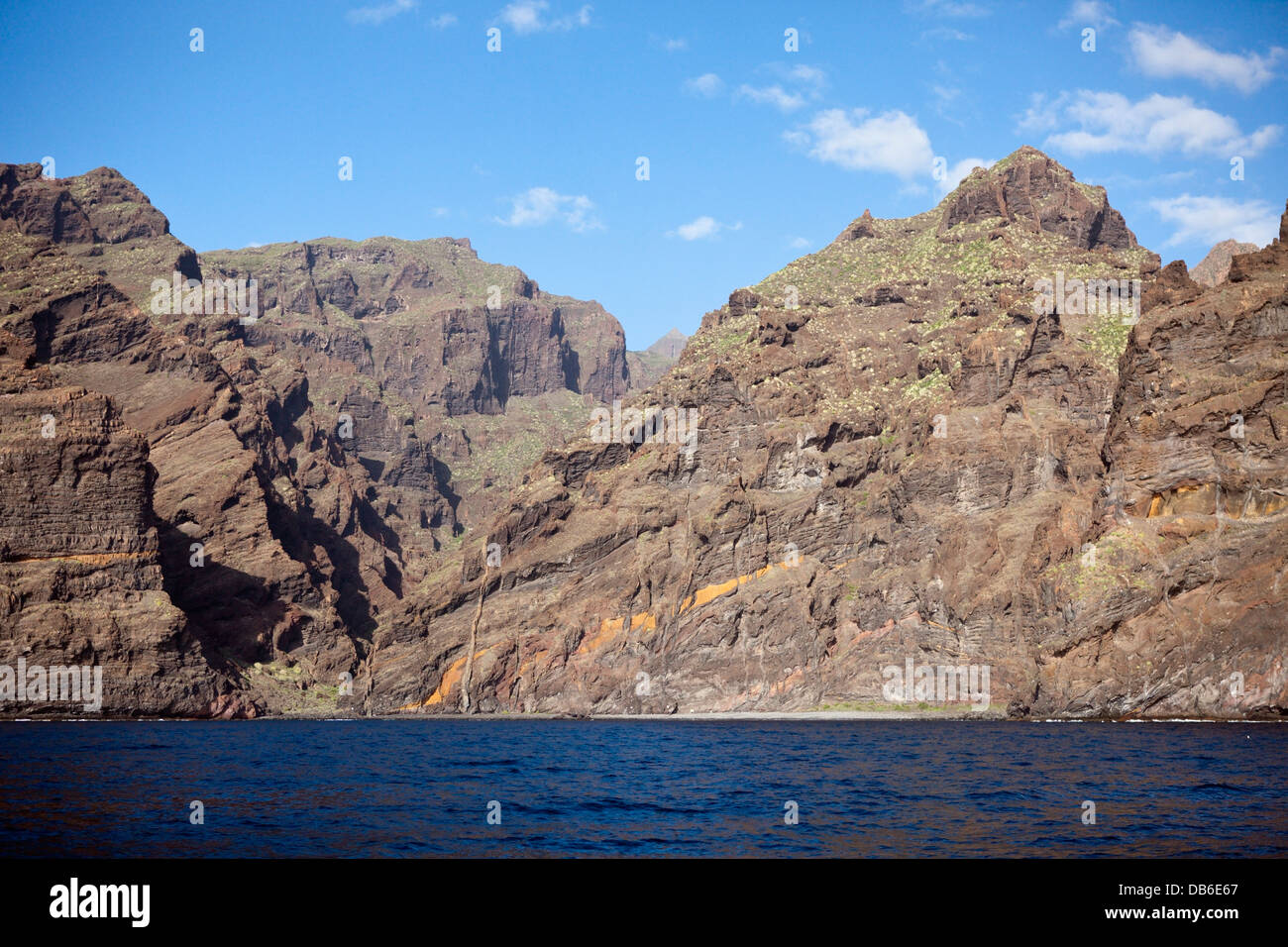 Coast Playa de Masca at End of Masca Gorge, Tenerife, Canary Islands ...