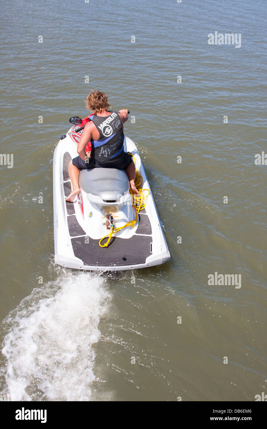 Man On A Jetski Stock Photo - Alamy