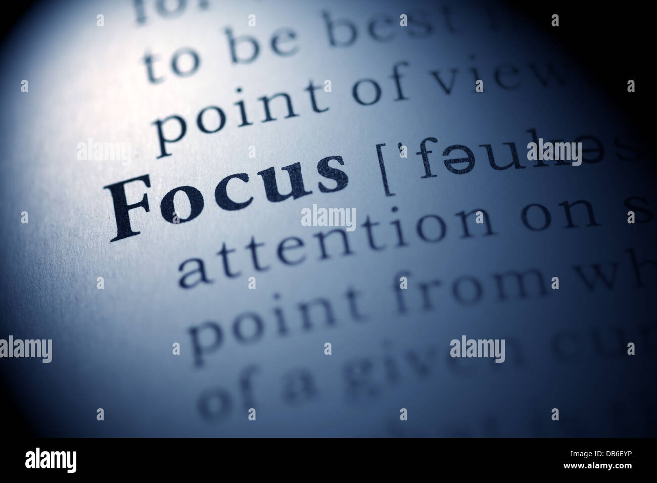 Focus word hi-res stock photography and images - Alamy