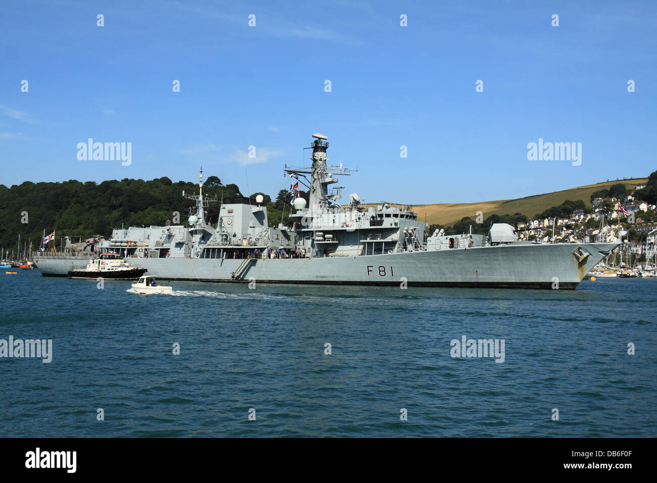 Royal navy frigate mooring in hi-res stock photography and images - Alamy