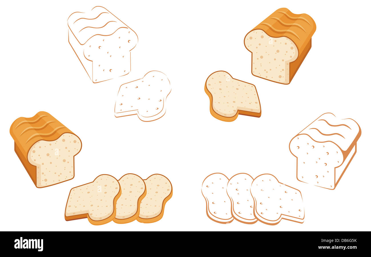 Set of bread Stock Photo - Alamy