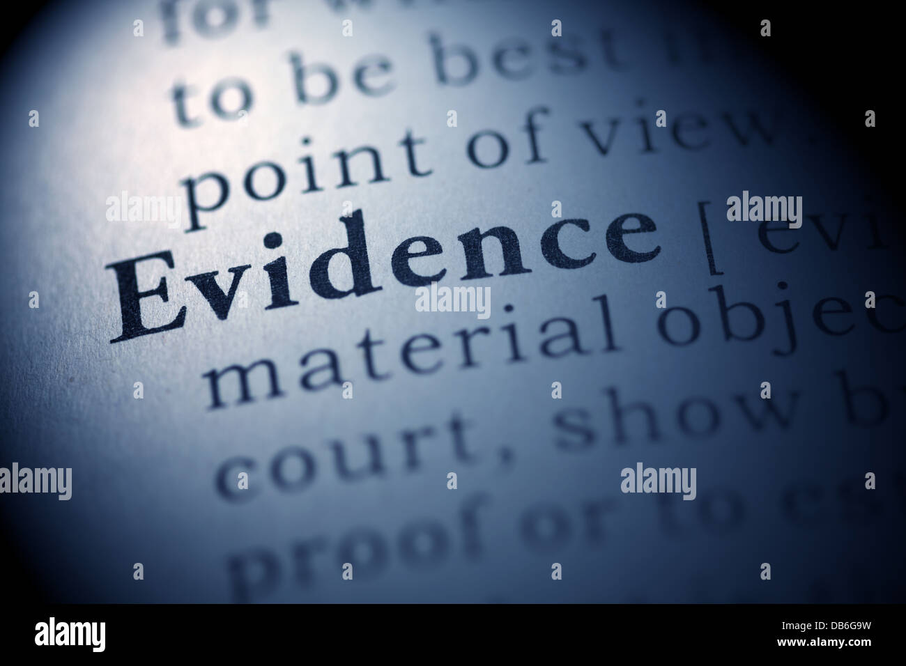 Evidence text hi-res stock photography and images - Alamy