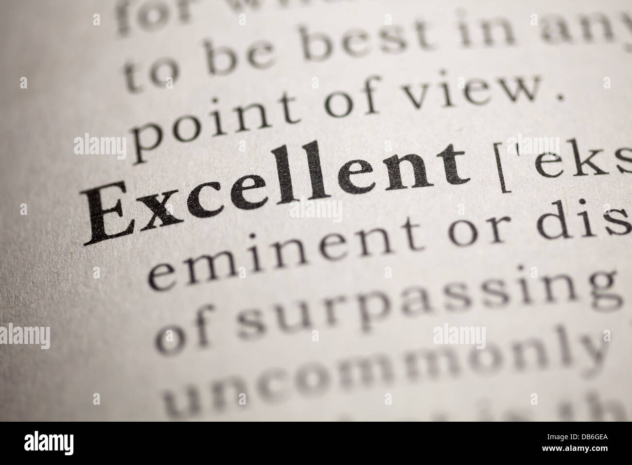 Fake Dictionary, Dictionary definition of the word Excellent Stock ...