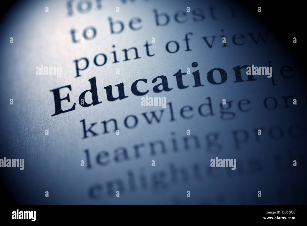 Definition of education hi-res stock photography and images - Alamy
