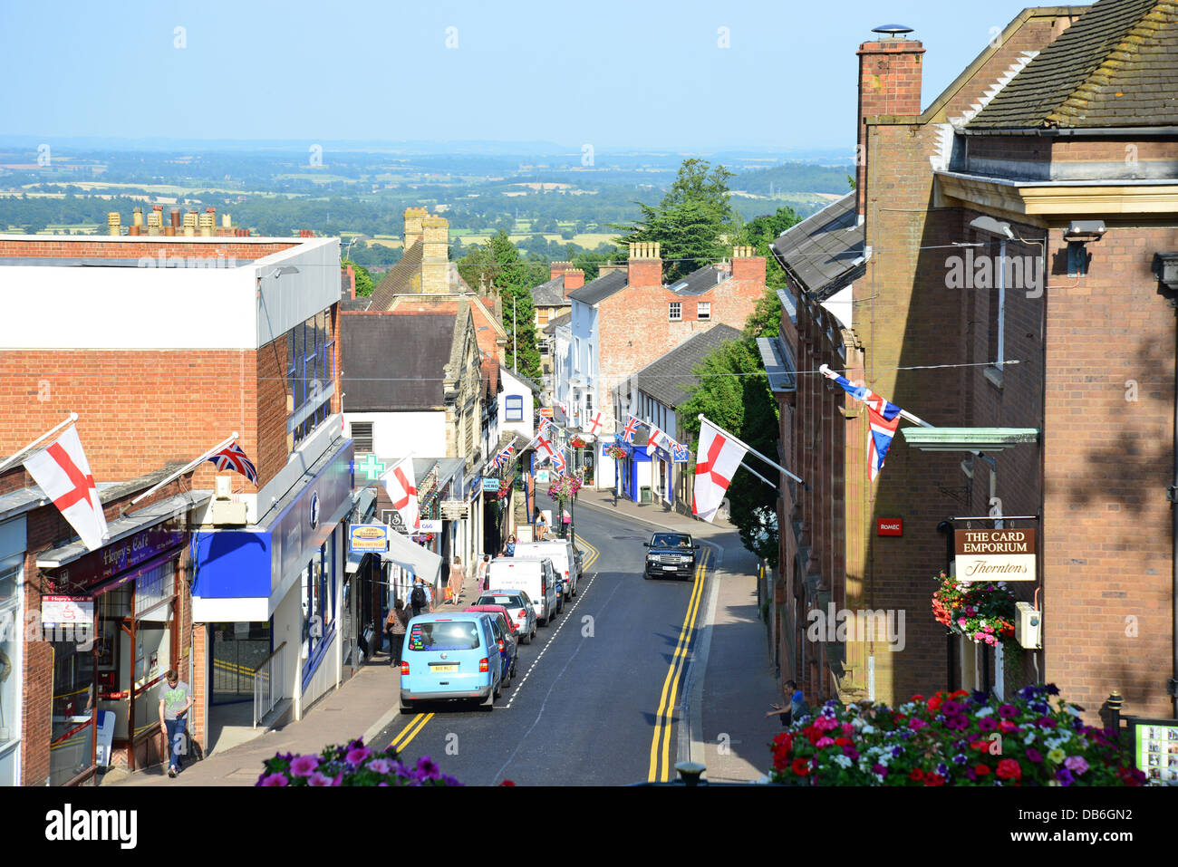 Church Street from Belle Vue Terrace, Malvern, Great Malvern ...