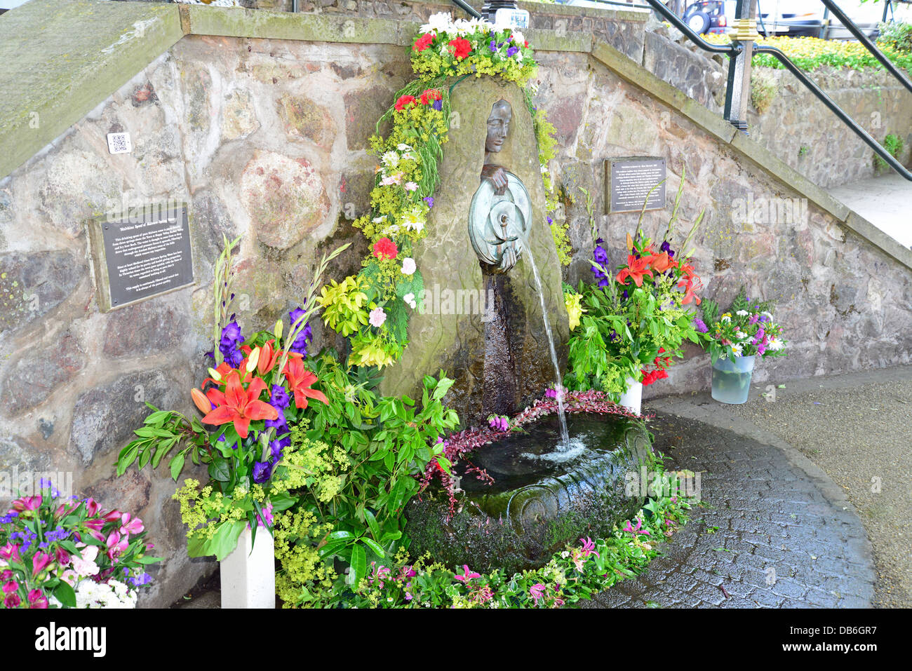 Well dressing at The Malvinha Fountain, Belle Vue Terrace, Malvern ...