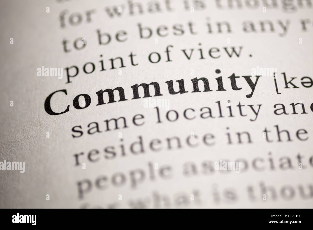 Community text hi-res stock photography and images - Alamy