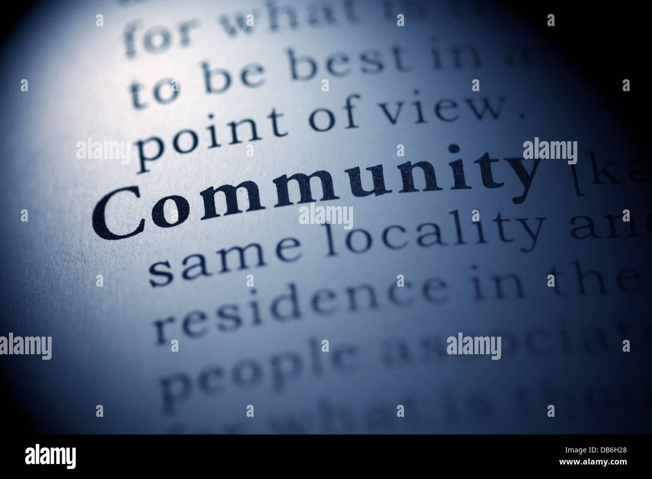 Community text hi-res stock photography and images - Alamy