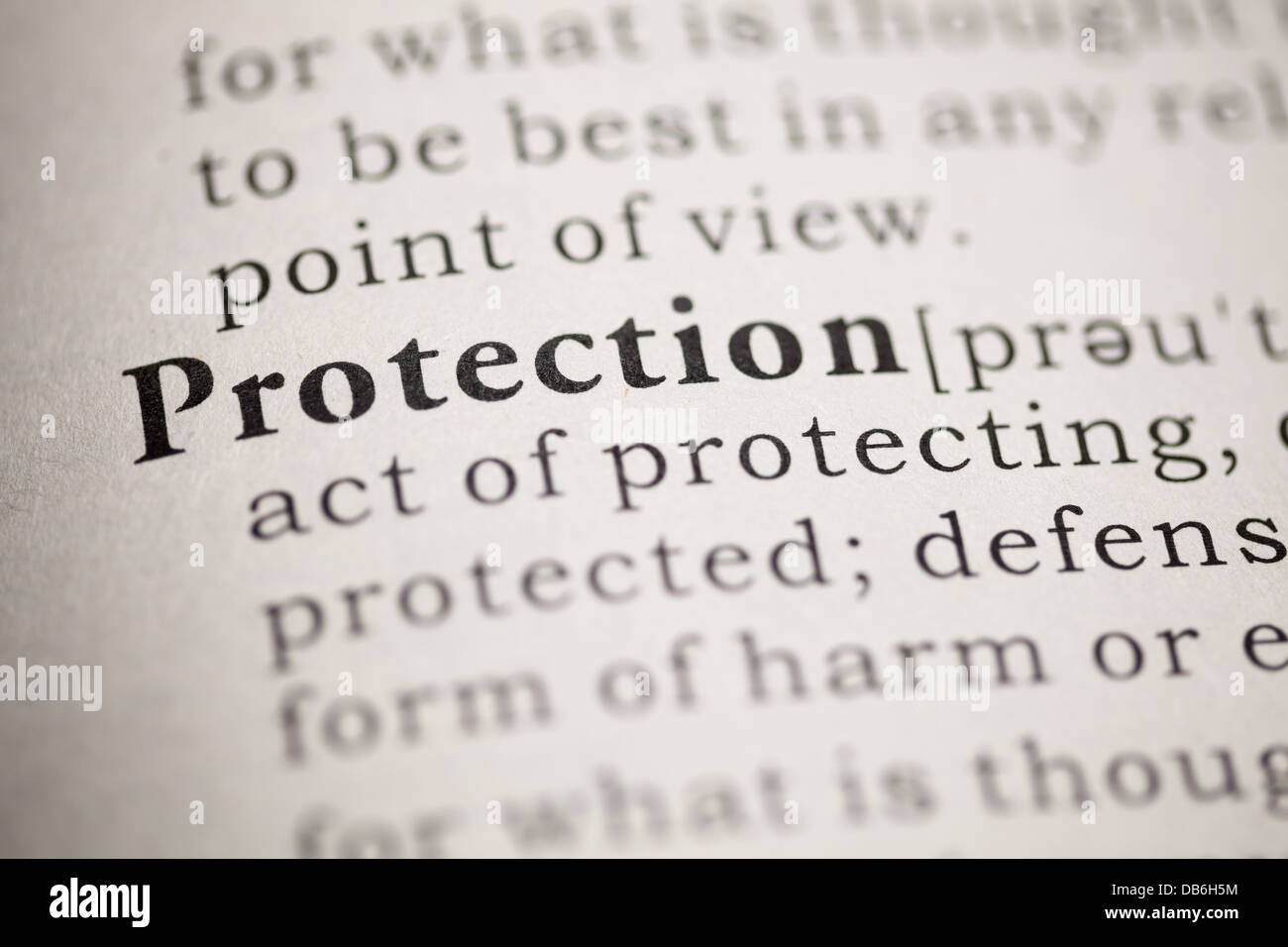 Fake Dictionary, Dictionary definition of the word Protection Stock ...