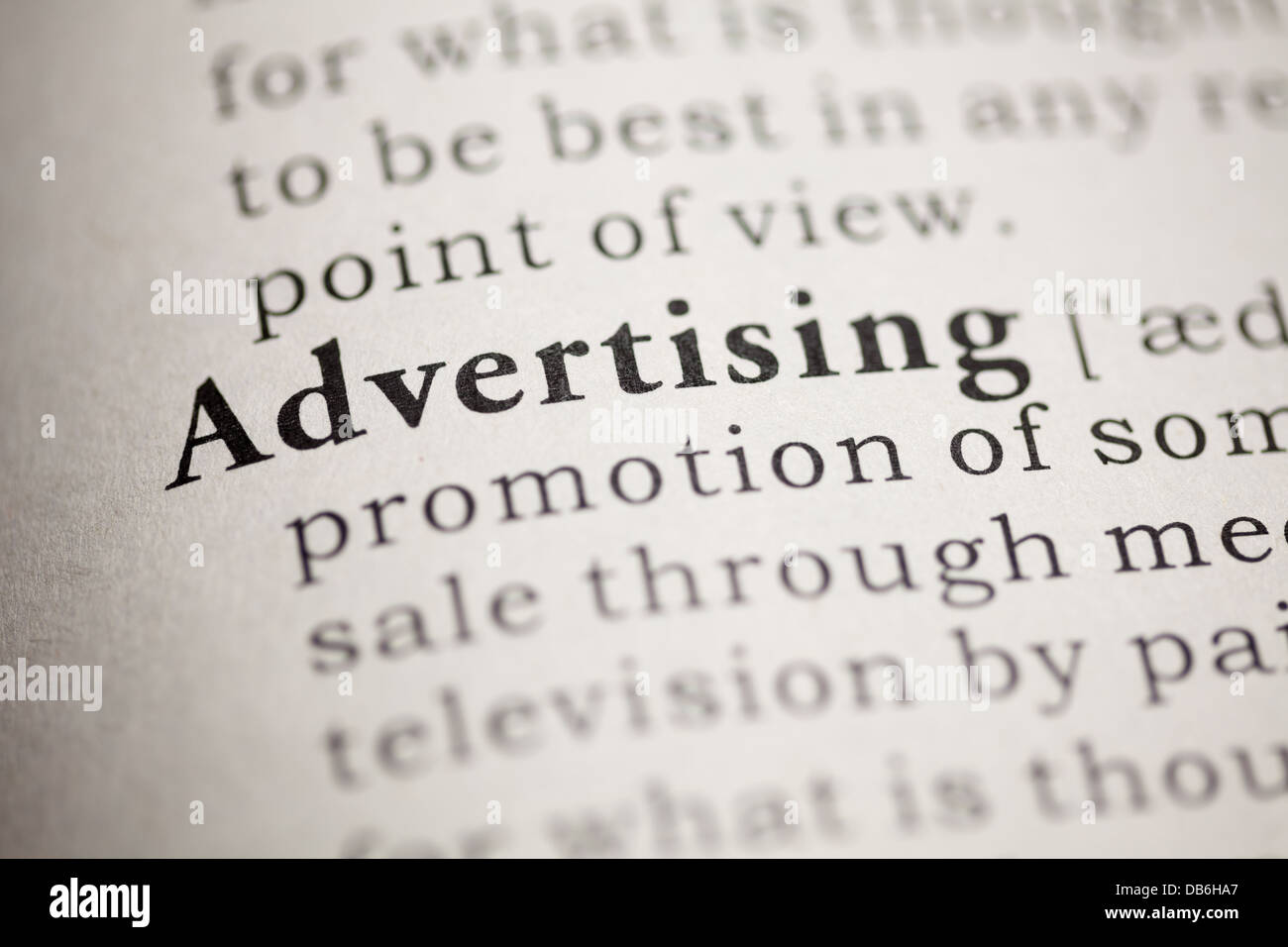 Marketing dictionary definition hi-res stock photography and images - Alamy