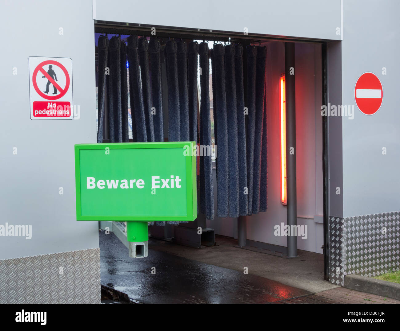 Car wash exit. UK Stock Photo - Alamy