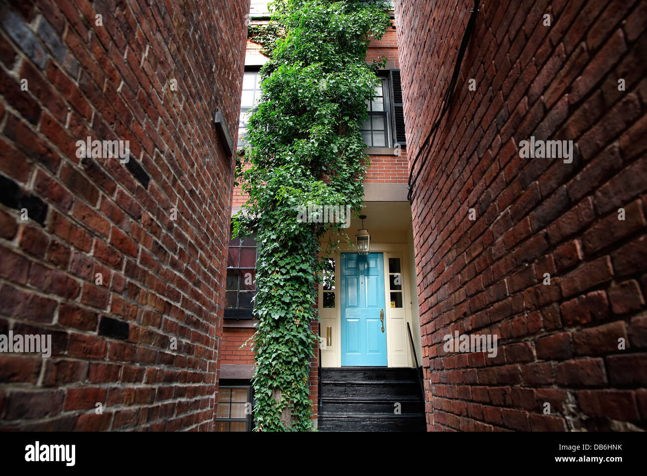 A narrow path between houses looks onto Sentry Hill Place, a pedestrian ...