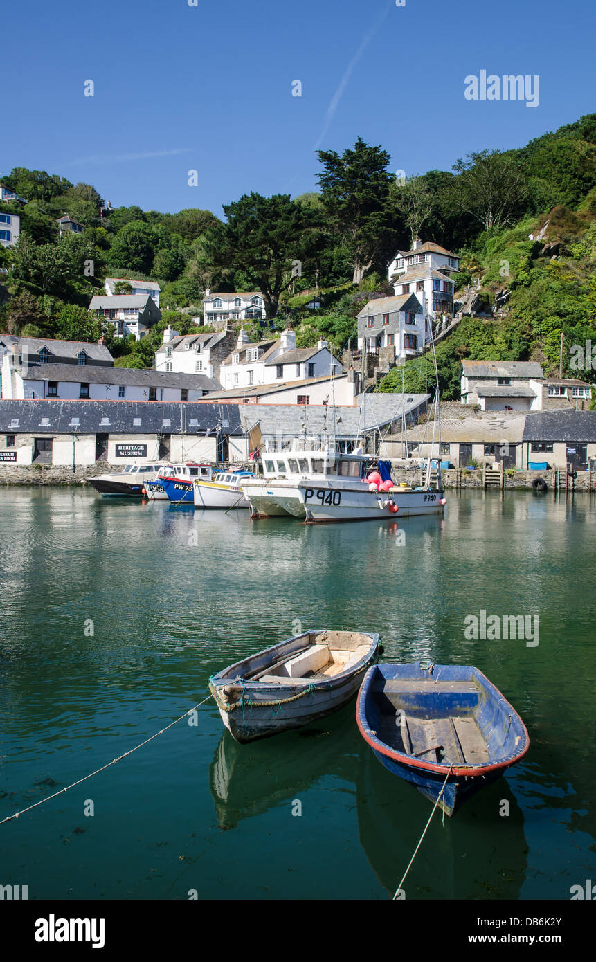 The fishing village of Polperro, a popular tourist destination on the ...