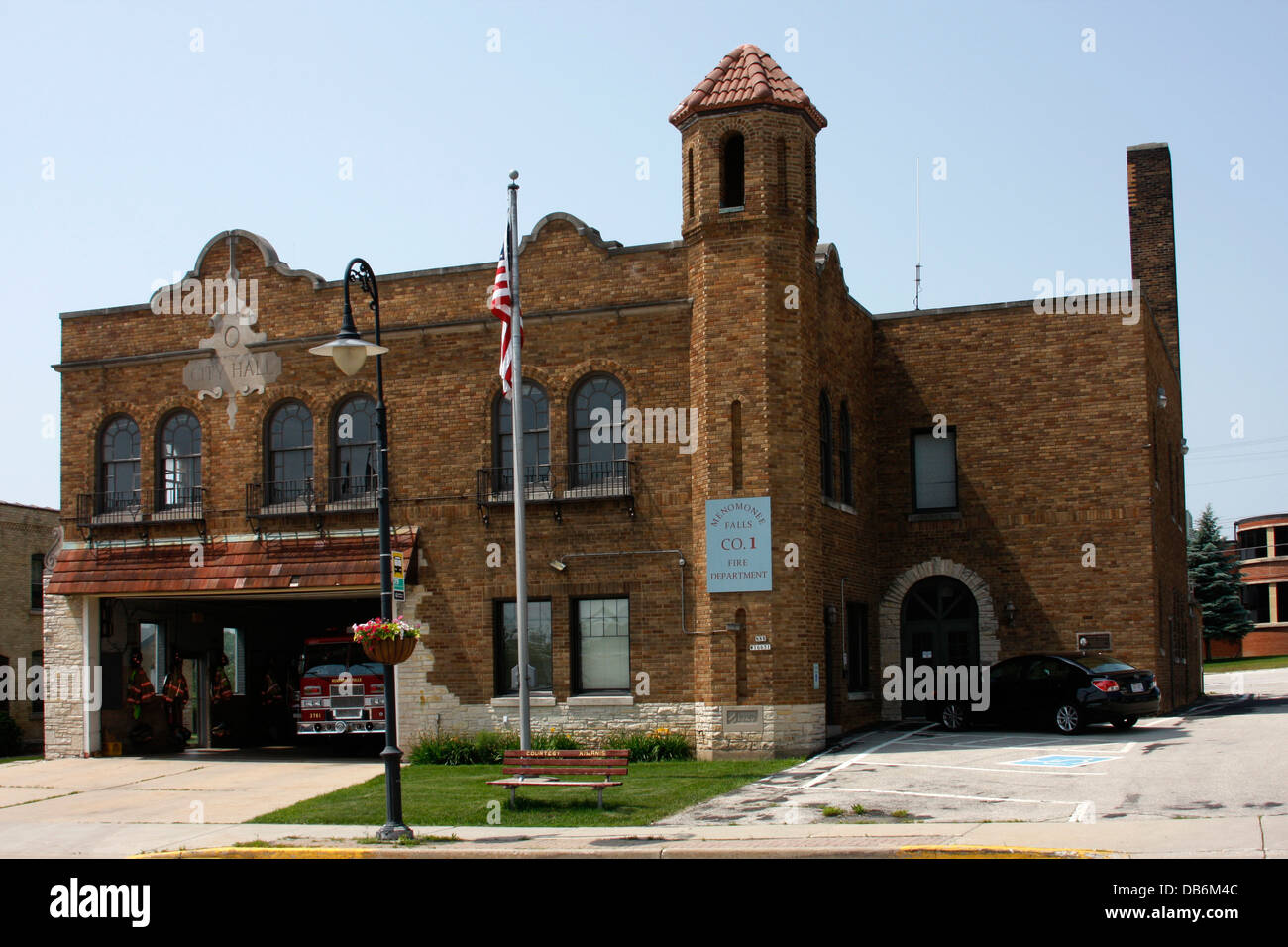 Village of Menomonee Falls Wisconsin Fire Station 1 built in 1929 on ...