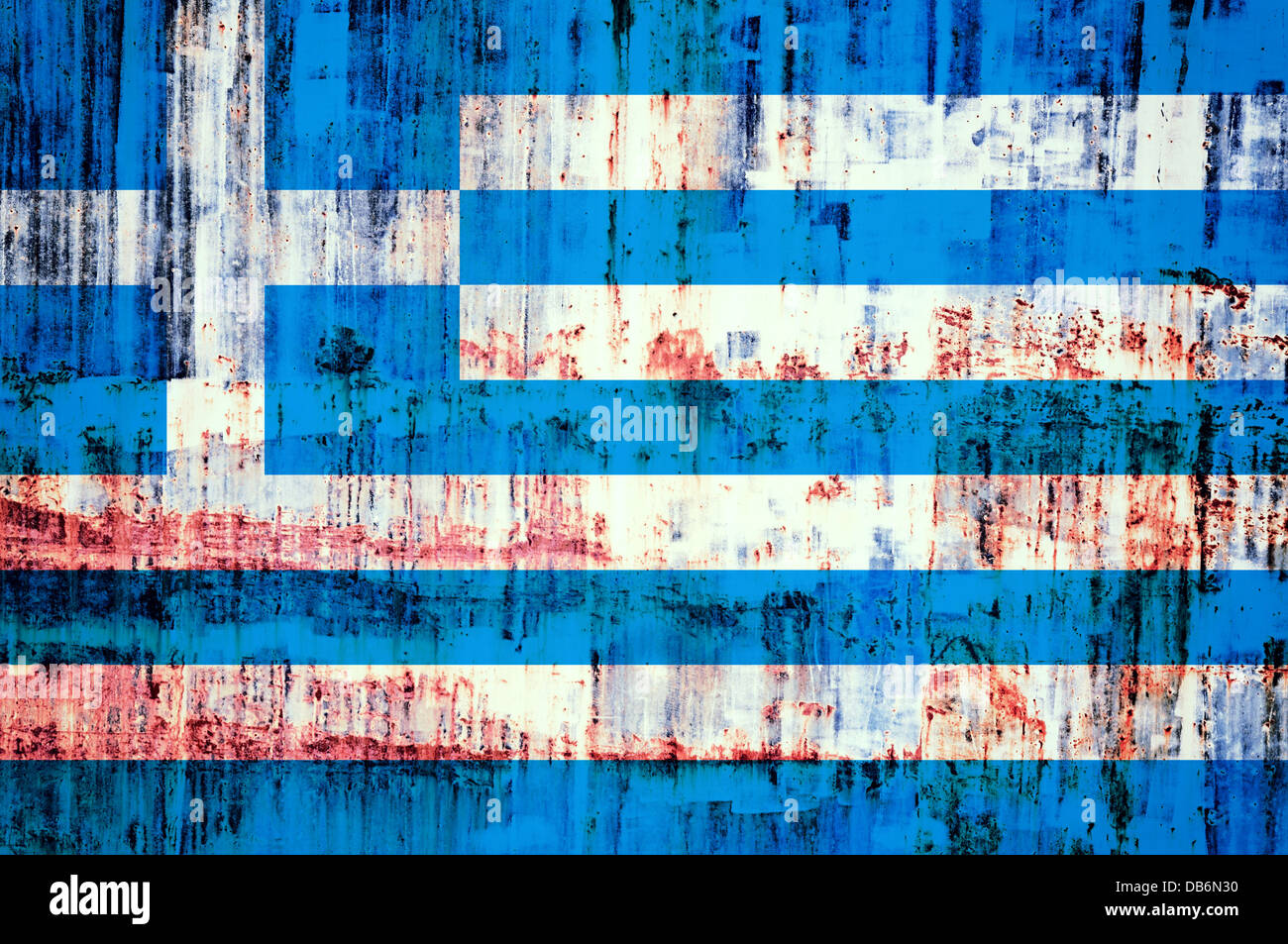 Broken wall greece flag hi-res stock photography and images - Alamy