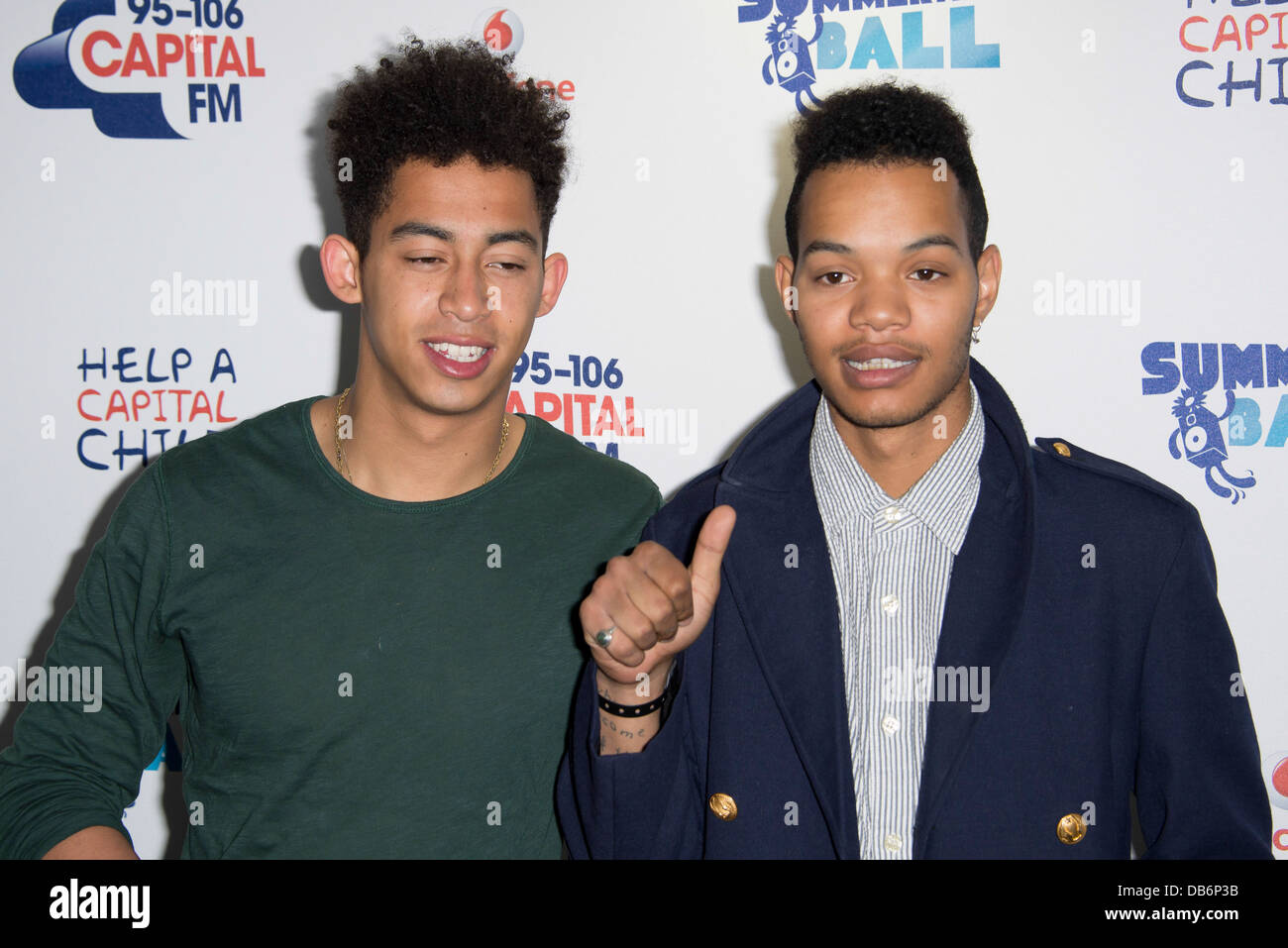 Rizzle Kicks arrive for the Capital FM Summertime Ball, Wembley Stadium ...