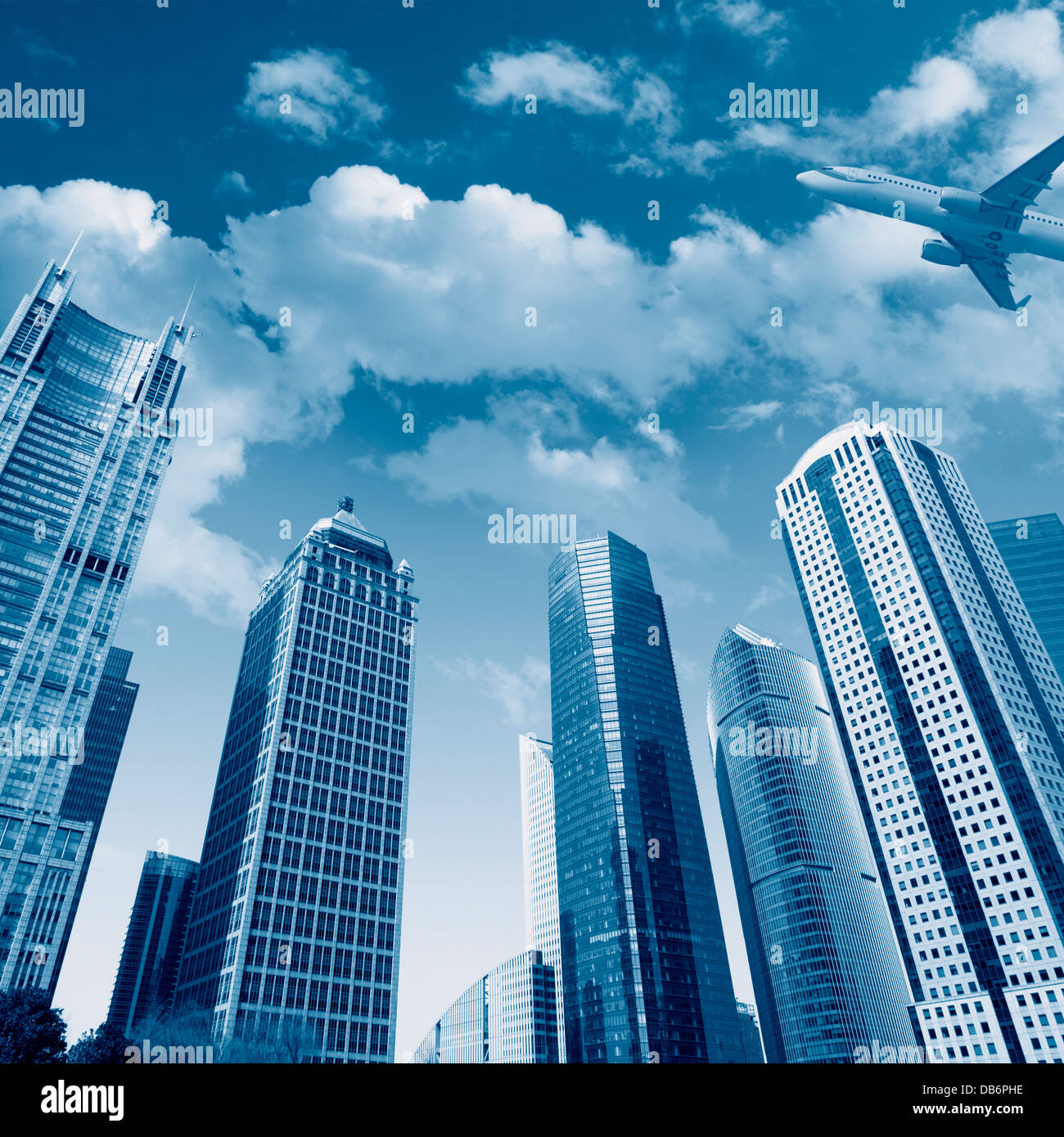 modern building with cloud at shanghai Stock Photo - Alamy