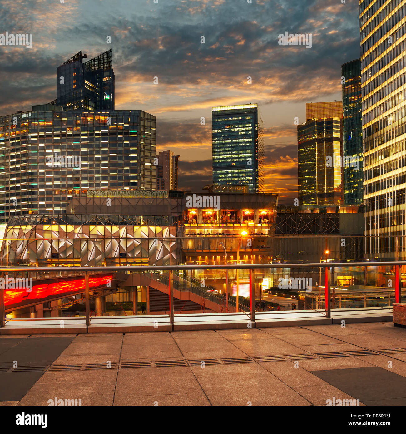 modern building with cloud at shanghai Stock Photo - Alamy