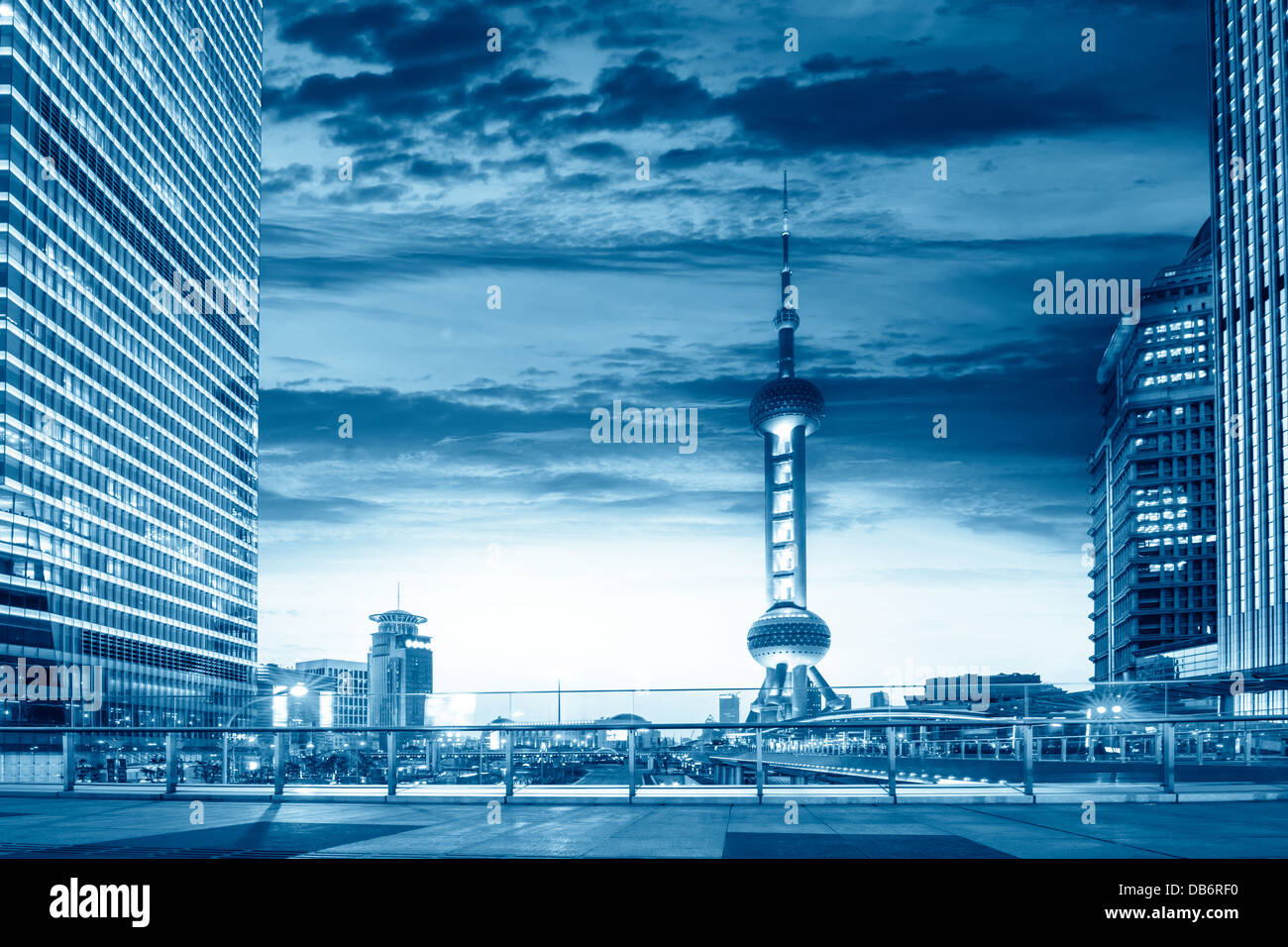 modern building with cloud at shanghai Stock Photo - Alamy