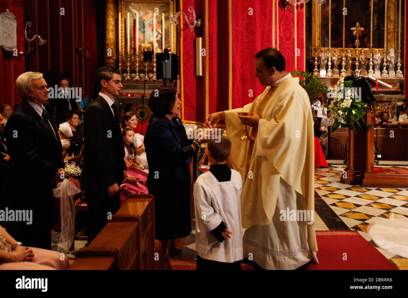 Outdoor catholic mass on city hi-res stock photography and images - Alamy