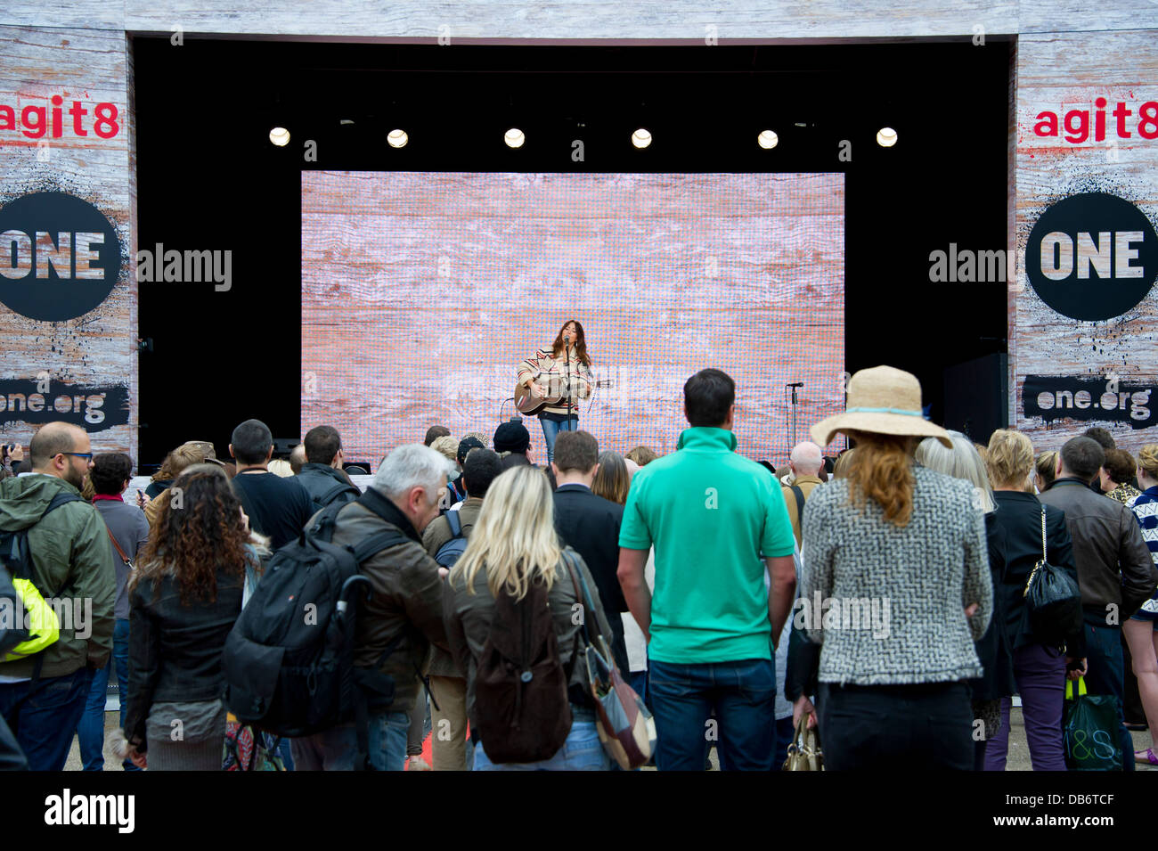British singer, KT Tunstall performs at the Agit8 Project Live Concert ...