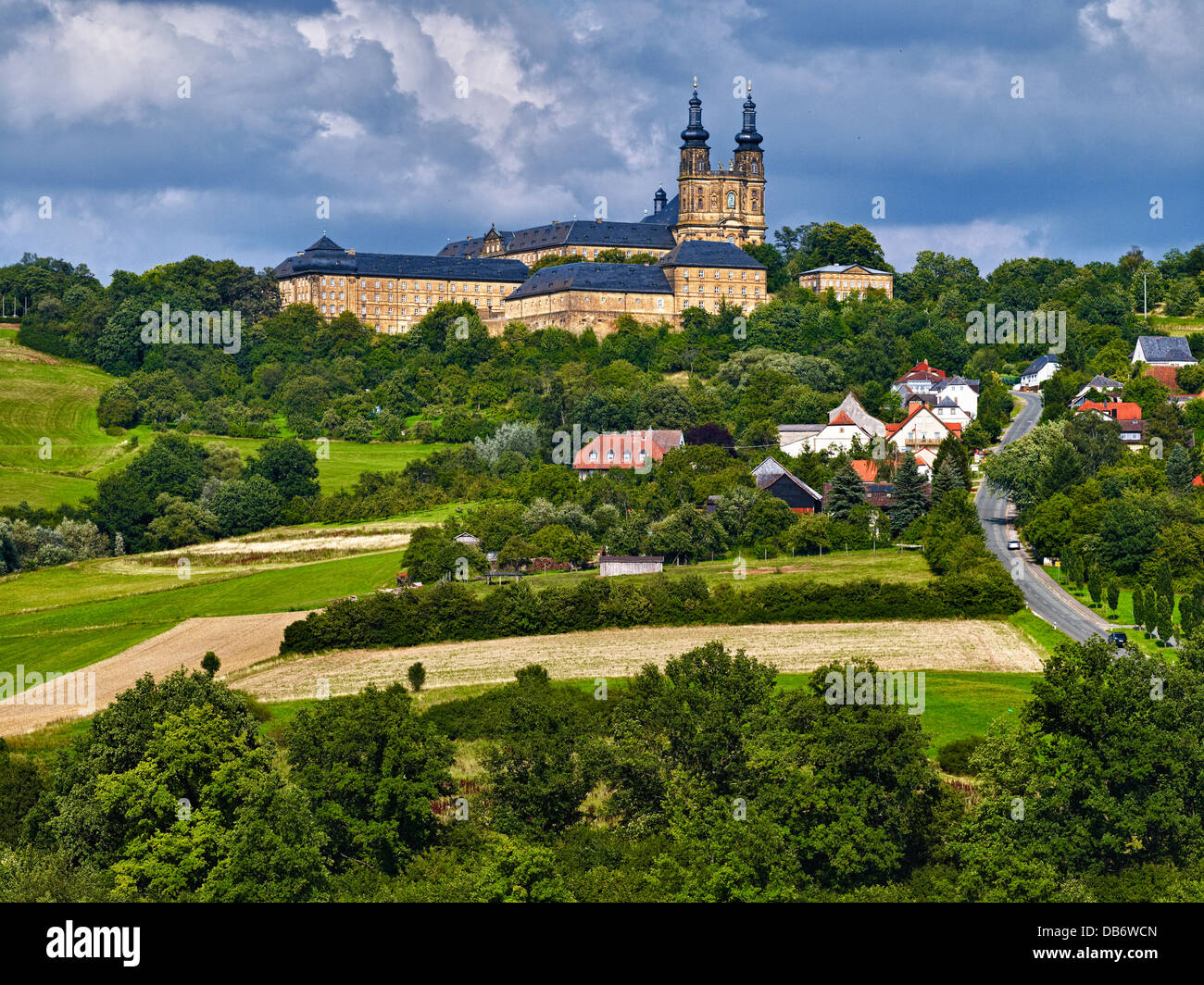 Banz Abbey, Bad Staffelstein, Upper Franconia, Bavaria, Germany Stock ...