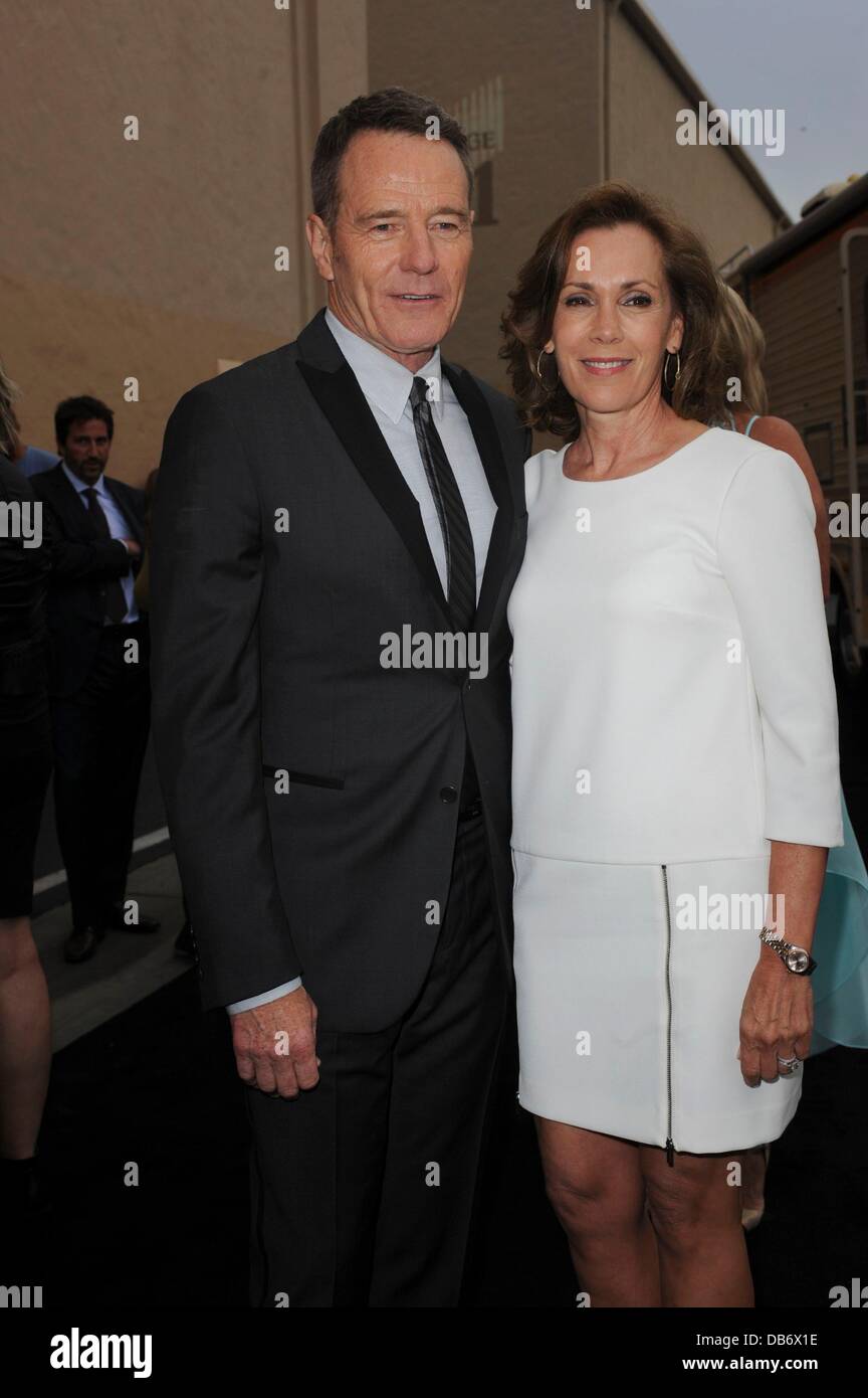 Los Angeles, CA. 24th July, 2013. Bryan Cranston, Robin Dearden at ...