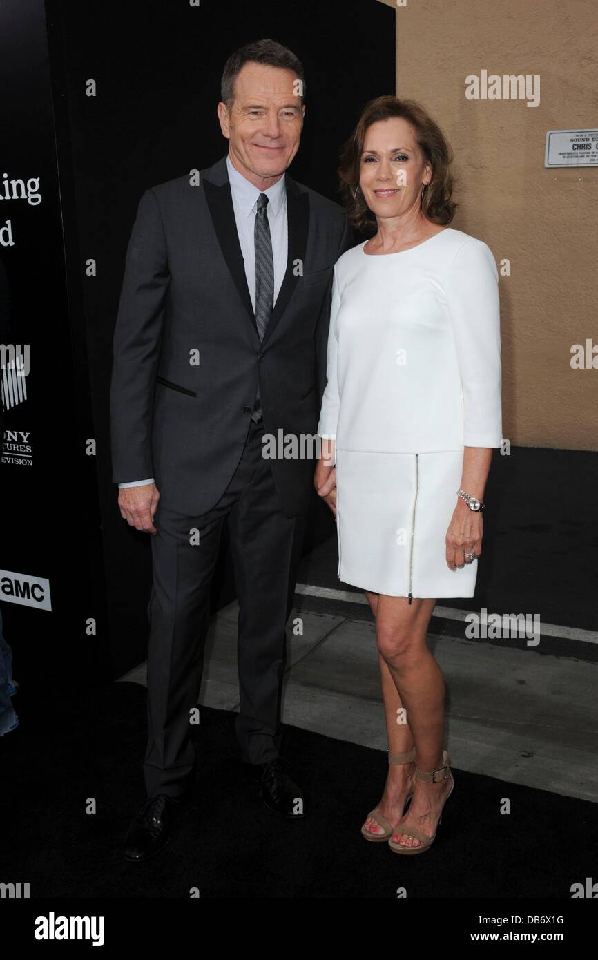 Los Angeles, CA. 24th July, 2013. Bryan Cranston, Robin Dearden at ...