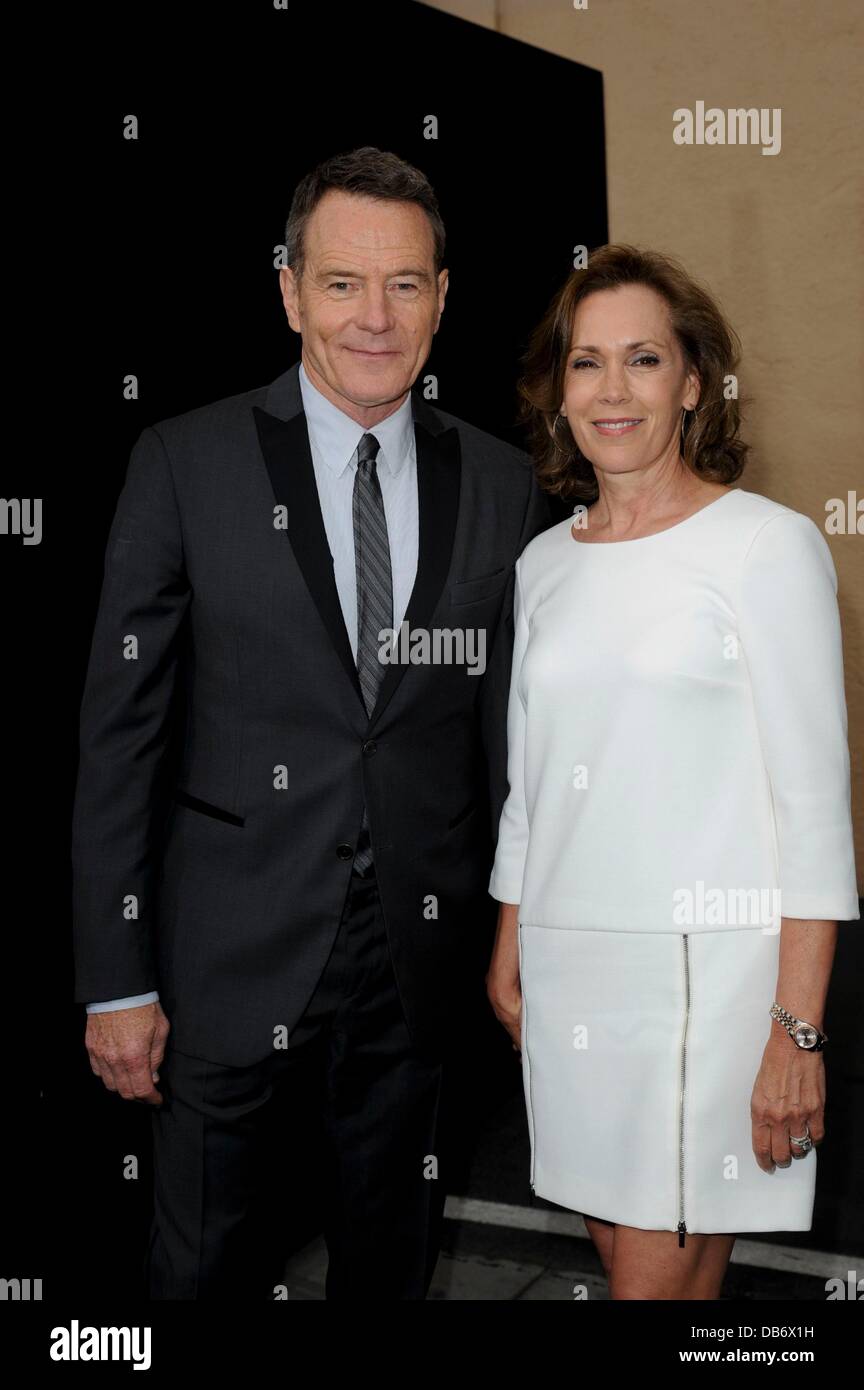 Los Angeles, CA. 24th July, 2013. Bryan Cranston, Robin Dearden at ...