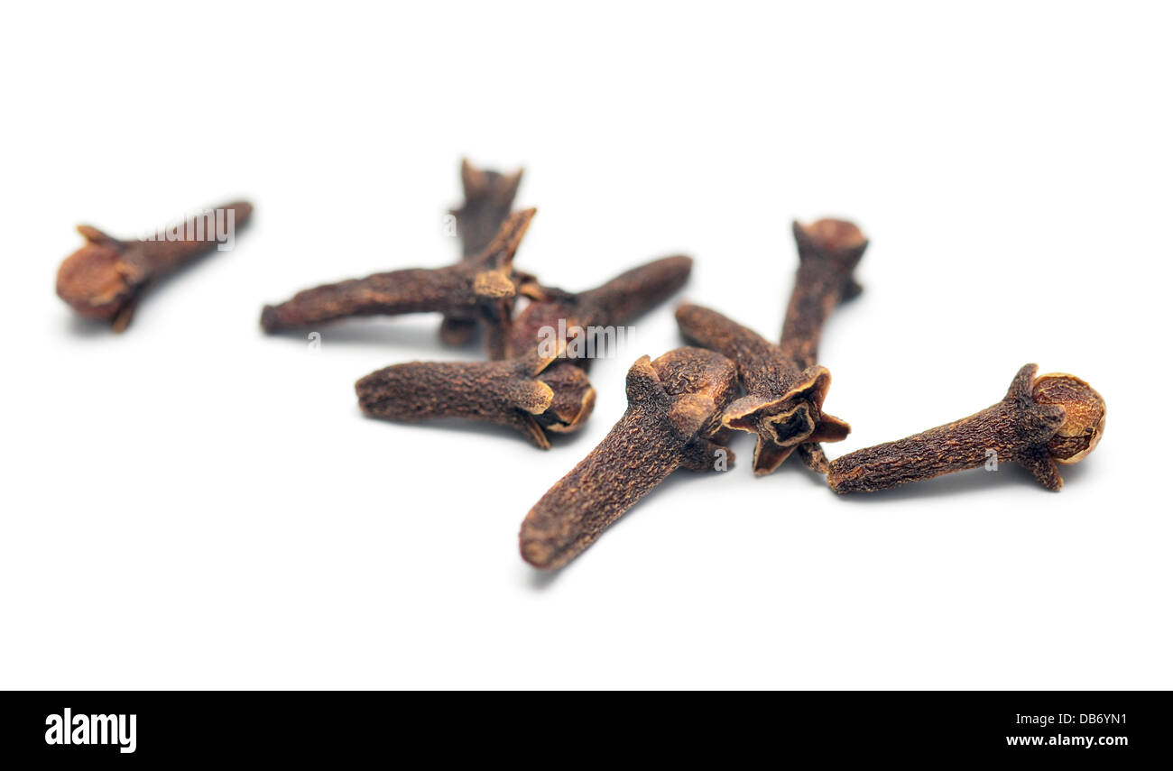 cloves isolated on white background Stock Photo - Alamy