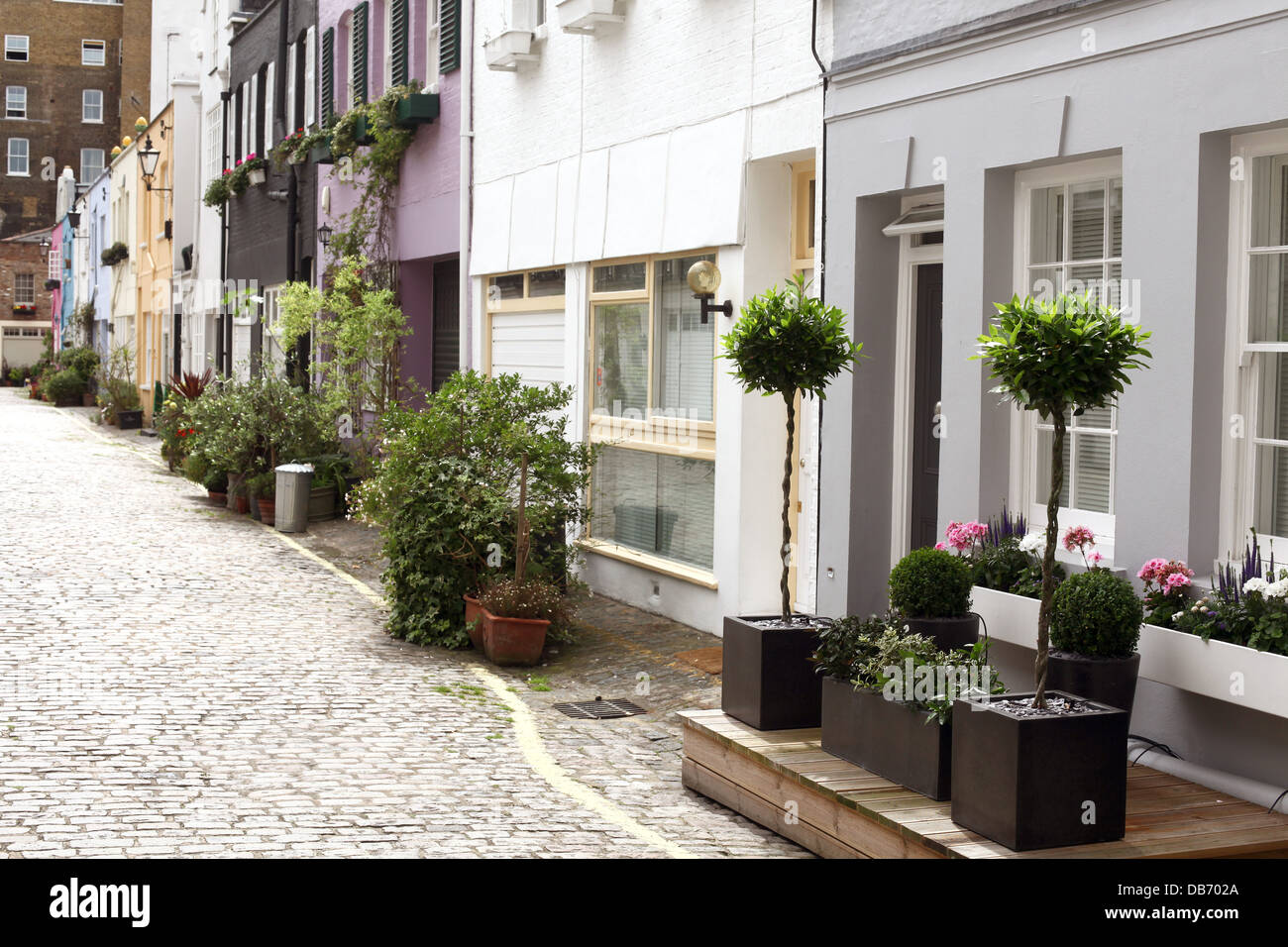 Mews homes on Central London, Conduit Mews, Paddington. 4th July 2013 ...