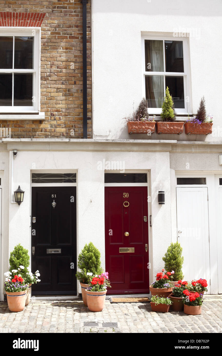 Mews homes on Central London, Conduit Mews, Paddington. 4th July 2013 ...
