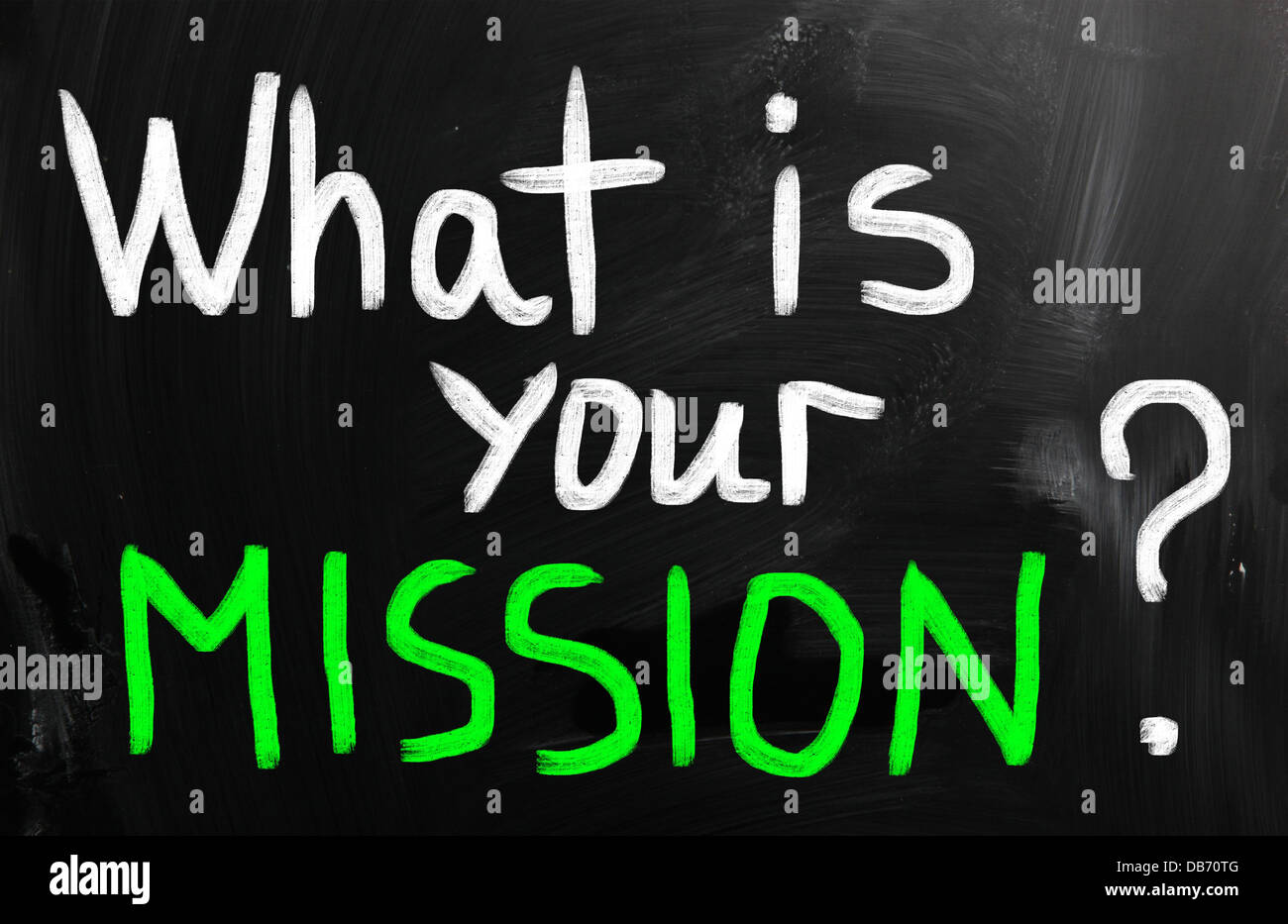 What is your mission Stock Photo - Alamy