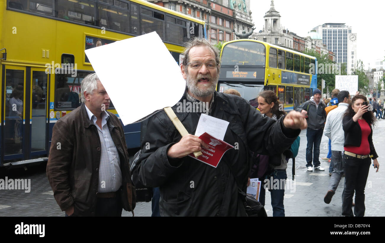 Image from a protest staged by People Before Profit outside the GPO in ...