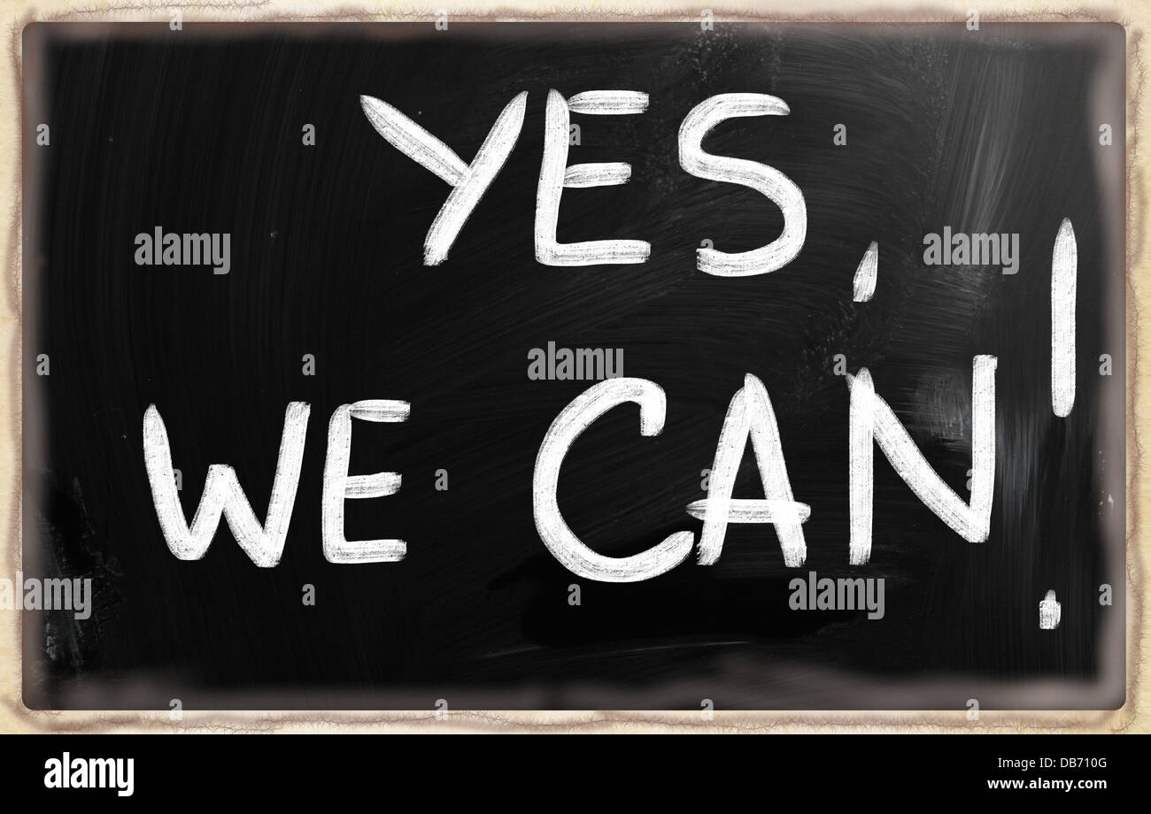 Yes, we can! Stock Photo - Alamy