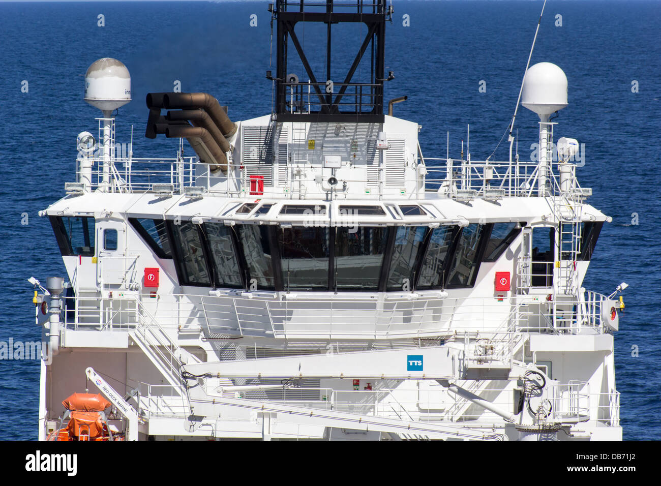 The MV Blue Fighter North Sea Oil Industry Supply Ship Stock Photo - Alamy