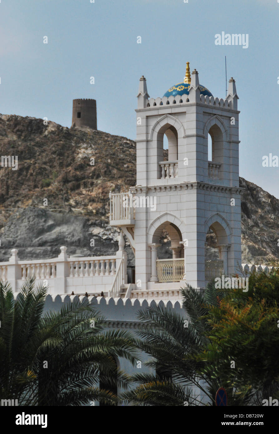 Palace tower in Muscat Stock Photo - Alamy
